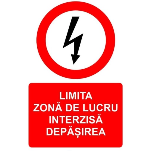 ⚠️ INDICATOARE 🛑 Indicator Limita zona de lucru interzisa depasirea ...