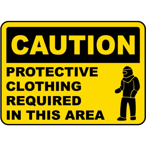 ⚠️ INDICATOARE 🛑 Indicator Protective Clothing Required Sign, Sticker ...