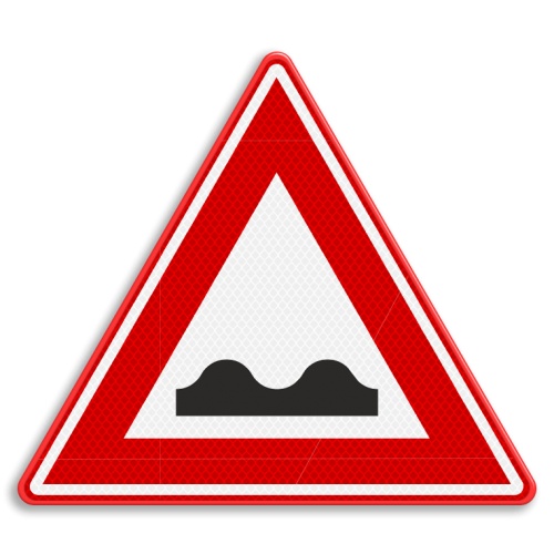 ⚠️ INDICATOARE 🛑 Indicator Suprafata rutiera slaba in fata, Sticker ...