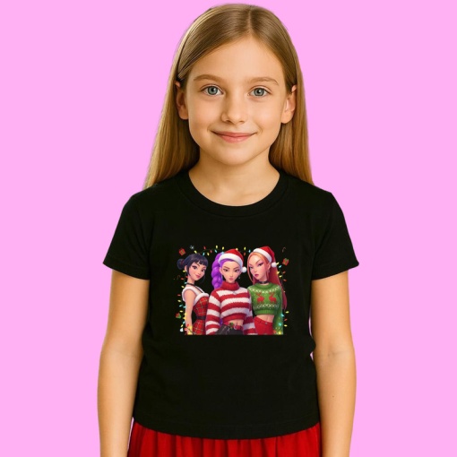 Tricou Huntrix K Pop Hunters Demon Fete Costume Rosii Si Verzi, din ...