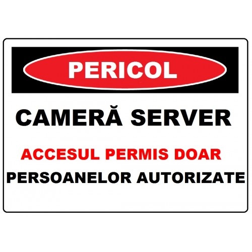 ⚠️ INDICATOARE 🛑 Indicator Pentru camera server accesul permis doar ...