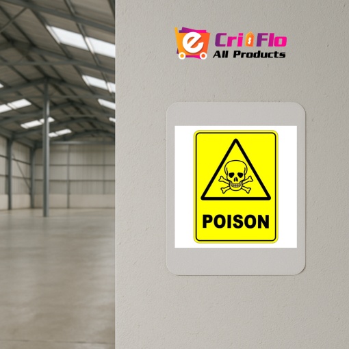 ⚠️ INDICATOARE 🛑 Indicator Poison Sign, Sticker autocolant ️