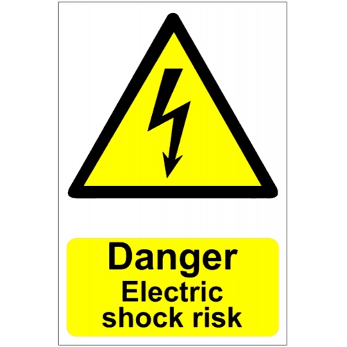⚠️ INDICATOARE 🛑 Indicator Sign danger electric shock risk, Sticker ...