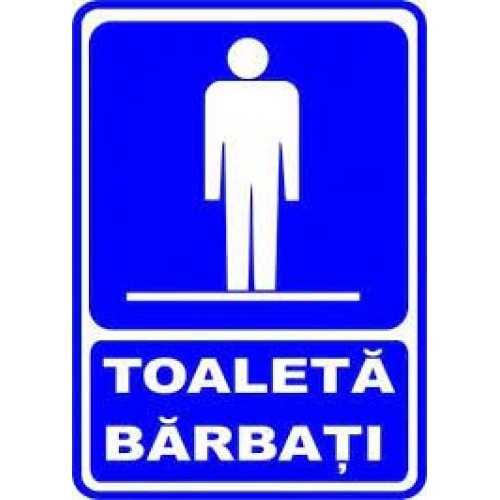 ⚠️ INDICATOARE 🛑 Indicator Toaleta barbati, Sticker autocolant ️