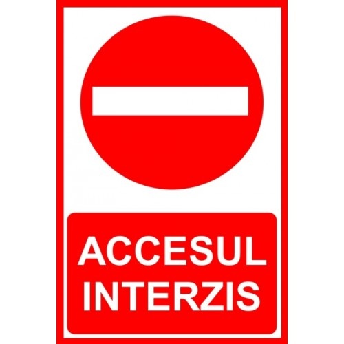⚠️ INDICATOARE 🛑 Indicator Cu accesul interzis, Sticker autocolant ️