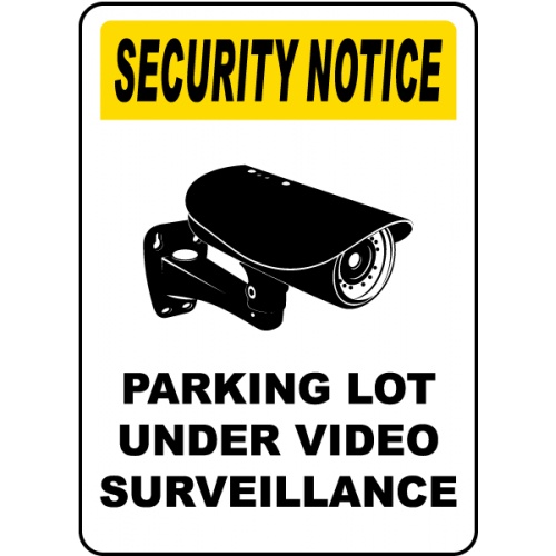 ⚠️ INDICATOARE 🛑 Indicator Parking Lot Under Surveillance Sign, Sticker ...