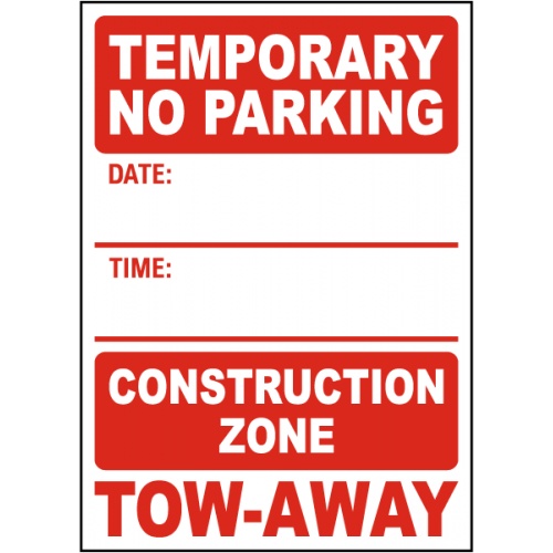 ⚠️ INDICATOARE 🛑 Indicator Temporary No Parking Construction Zone Tow ...