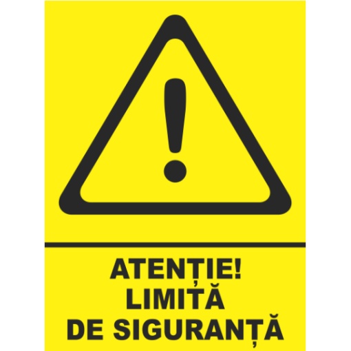 ⚠️ INDICATOARE 🛑 Indicator Atentie limita de siguranta, Sticker ...