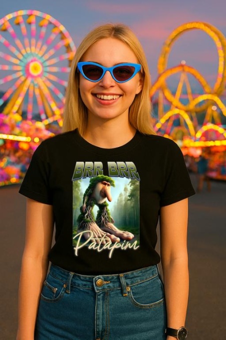 Tricou Dama Tralalero TraLaLa cu Brr Brr Patapim Italian Brainrot Meme ...