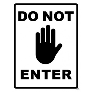 ⚠️ INDICATOARE 🛑 Indicator Do Not Enter Sign, Sticker autocolant ️