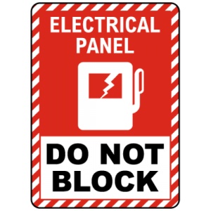 ⚠️ INDICATOARE 🛑 Indicator Electrical Panel Do Not Block, Sticker ...
