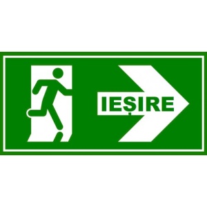 ⚠️ INDICATOARE 🛑 Indicator Iesire cu sageata in dreapta, Sticker ...