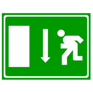 ⚠️ INDICATOARE 🛑 Indicator Semn pentru directie cu sageata de evacuare ...