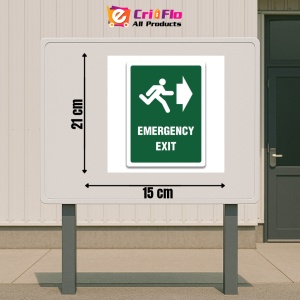 ⚠️ INDICATOARE 🛑 Indicator SIGN EMERGENCY EXIT RIGHT, Sticker autocolant ️