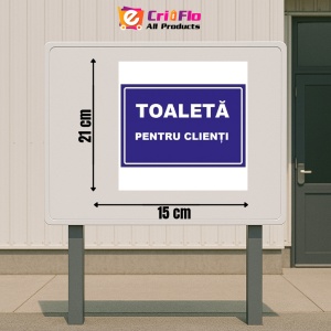 ⚠️ INDICATOARE 🛑 Indicator Toaleta pentru clienti, Sticker autocolant ️