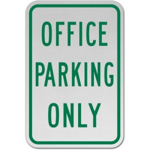 ⚠️ INDICATOARE 🛑 Indicator Office Parking Only Sign, Sticker autocolant ️