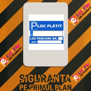 ⚠️ INDICATOARE 🛑 Indicator Parcare cu loc platit, Sticker autocolant ️
