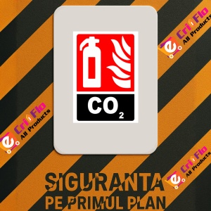 ⚠️ INDICATOARE 🛑 Indicator Pentru stingator co2, Sticker autocolant ️