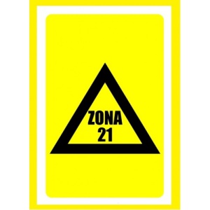 ⚠️ INDICATOARE 🛑 Indicator Pentru zona 21, Sticker autocolant ️