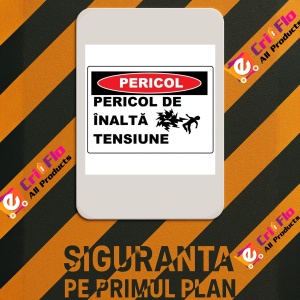 ⚠️ INDICATOARE 🛑 Indicator Pericol de inalta tensiune, Sticker autocolant ️