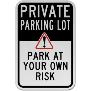 ⚠️ INDICATOARE 🛑 Indicator Private Parking Lot Sign, Sticker autocolant ️