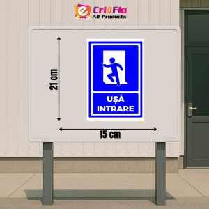 ⚠️ INDICATOARE 🛑 Indicator Usa intrare, Sticker autocolant ️