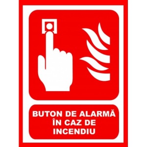 ⚠️ INDICATOARE 🛑 Indicator Cu buton de alarma in caz de incendiu ...
