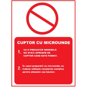 ⚠️ INDICATOARE 🛑 Indicator Cu instructiuni de folosinta cuptor cu ...