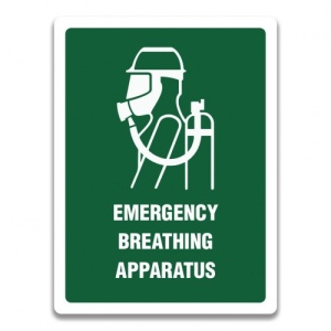⚠️ INDICATOARE 🛑 Indicator SIGN EMERGENCY BREATHING APPARATUS, Sticker ...