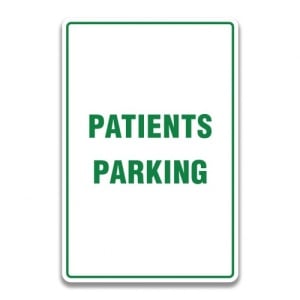 ⚠️ INDICATOARE 🛑 Indicator PATIENTS PARKING SIGN, Sticker autocolant ️