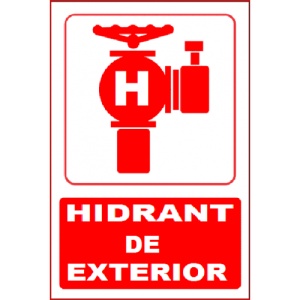 ⚠️ INDICATOARE 🛑 Indicator Pentru hidrant exterior, Sticker autocolant ️