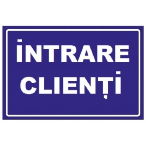 ⚠️ INDICATOARE 🛑 Indicator Pentru intrare clienti, Sticker autocolant ️