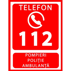 ⚠️ INDICATOARE 🛑 Indicator Semn pentru telefon pompieri politie si ...