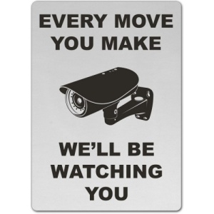 ⚠️ INDICATOARE 🛑 Indicator We'll Be Watching You Sign, Sticker autocolant ️