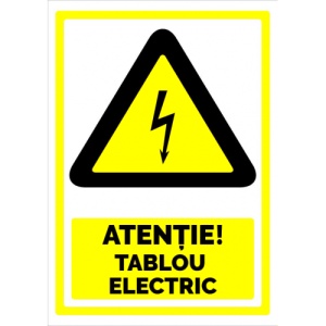 ⚠️ INDICATOARE 🛑 Indicator Atentie pericol electric, Sticker autocolant ️