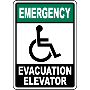 ⚠️ INDICATOARE 🛑 Indicator Emergency Evacuation Elevator Sign, Sticker ...