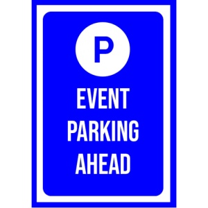 ⚠️ INDICATOARE 🛑 Indicator Event parking ahead sign, Sticker autocolant ️