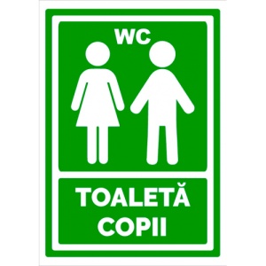 ⚠️ INDICATOARE 🛑 Indicator Verde pentru toaleta copii, Sticker autocolant ️