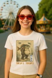 Tricou Dama Tralalero TraLaLa cu Trpi Tropi