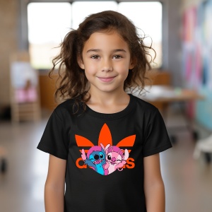 Tricou haios personalizat pentru copii cu Lilo & Stitch Infinit Love