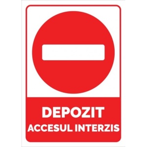 ⚠️ INDICATOARE 🛑 Indicator Cu accesul interzis, Sticker autocolant ️