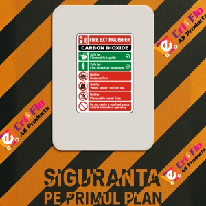⚠️ INDICATOARE 🛑 Indicator Fire Extinguisher Classification Sign ...