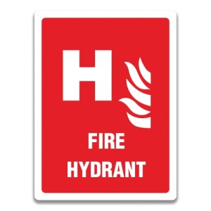 ⚠️ INDICATOARE 🛑 Indicator FIRE HYDRANT SIGN FIRE, Sticker autocolant ️