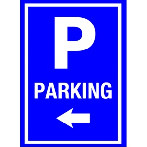 ⚠️ INDICATOARE 🛑 Indicator Parking With Left Arrow Sign, Sticker ...