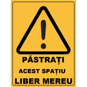 ⚠️ INDICATOARE 🛑 Indicator Pastrati acest spatiu liber mereu, Sticker ...