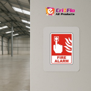 ⚠️ INDICATOARE 🛑 Indicator Press For Fire Alarm Sign, Sticker autocolant ️
