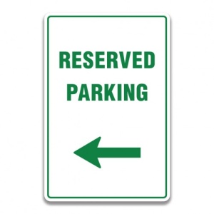 ⚠️ INDICATOARE 🛑 Indicator RESERVED PARKING LEFT SIGN, Sticker autocolant ️