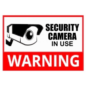 ⚠️ INDICATOARE 🛑 Indicator Security camera in use warning, Sticker ...