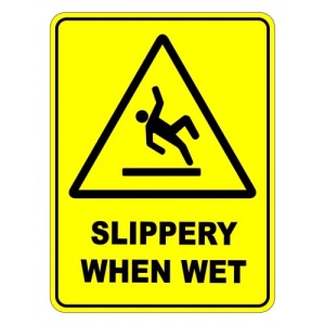 ⚠️ INDICATOARE 🛑 Indicator Slippery When Wet Sign, Sticker autocolant ️