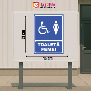 ⚠️ INDICATOARE 🛑 Indicator Toaleta femei, Sticker autocolant ️